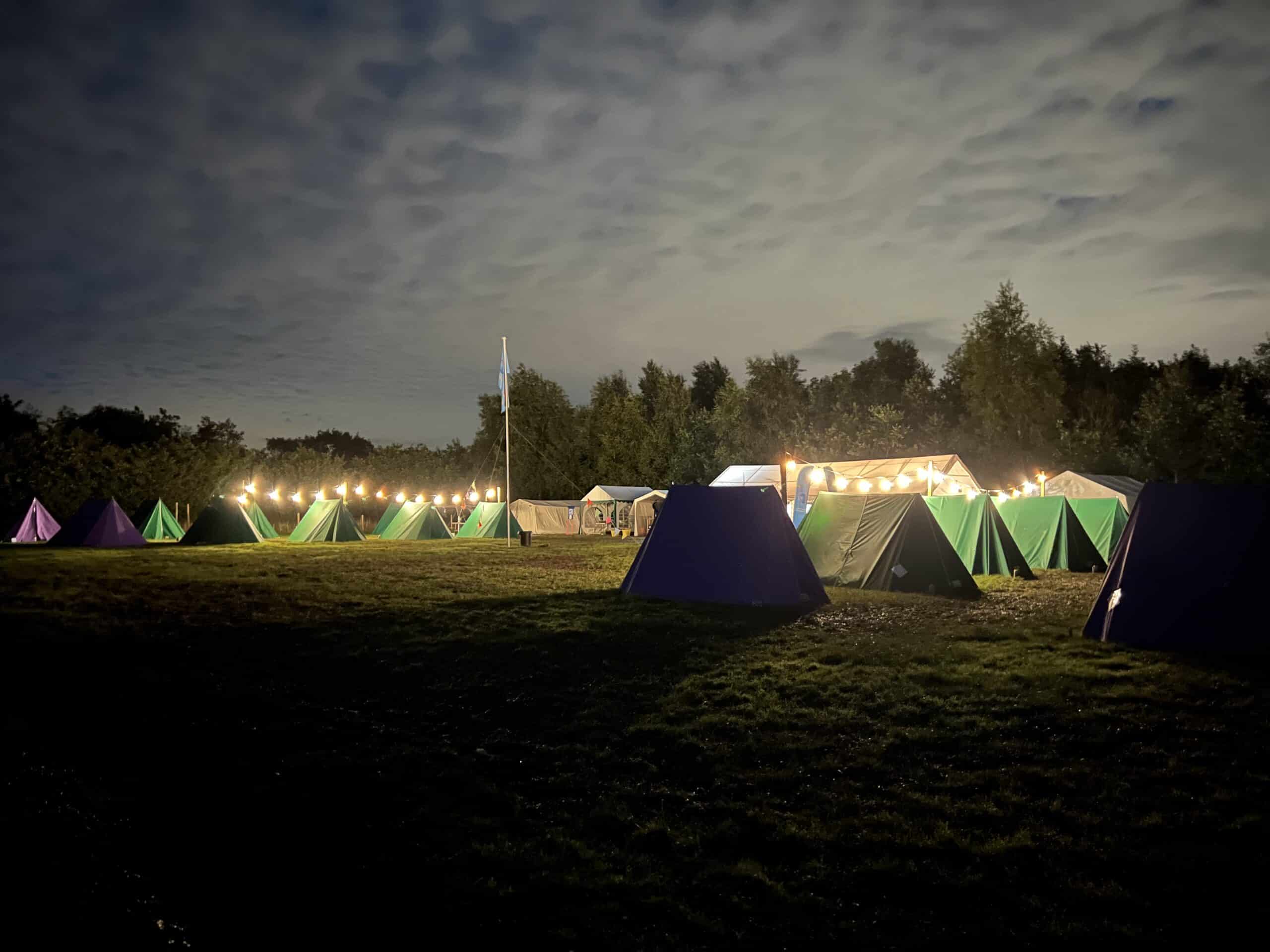 Volunteers create camp village! | The Boathouse Youth